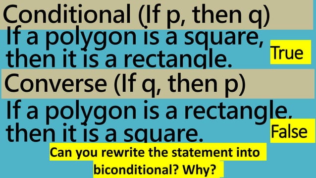 CONDITIONAL STATEMENTS AND ITS LOGICAL EQUIVALENCE.pptx | Programming Languages | Computing