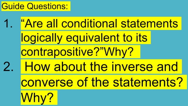 Conditional Statements And Its Logical Equivalencepptx Programming Languages Computing
