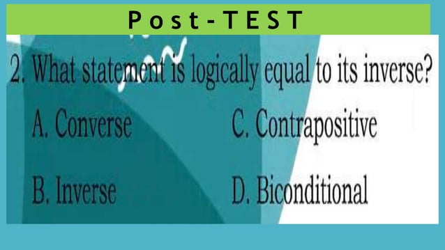 CONDITIONAL STATEMENTS AND ITS LOGICAL EQUIVALENCE.pptx | Programming Languages | Computing