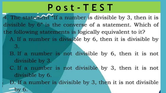 CONDITIONAL STATEMENTS AND ITS LOGICAL EQUIVALENCE.pptx | Programming Languages | Computing