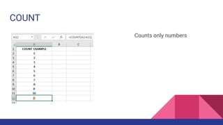 Conditional statistical functions | PDF