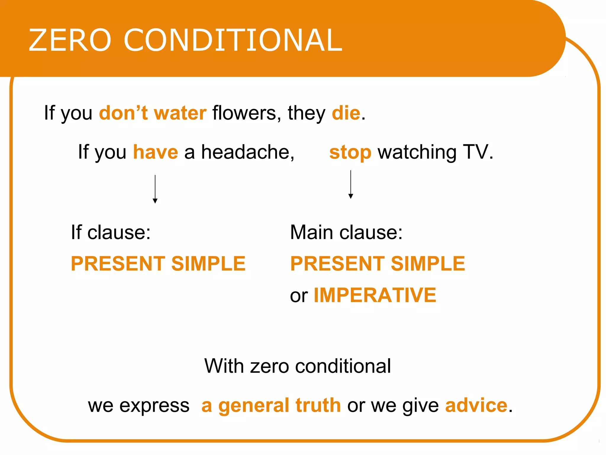 Conditionals + time clauses bach | PPT