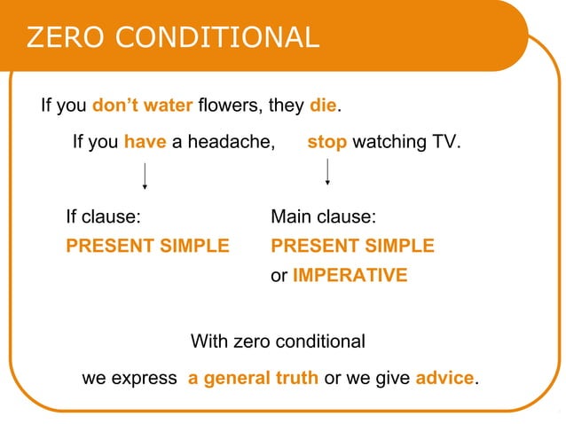 Conditionals + time clauses bach | PPT