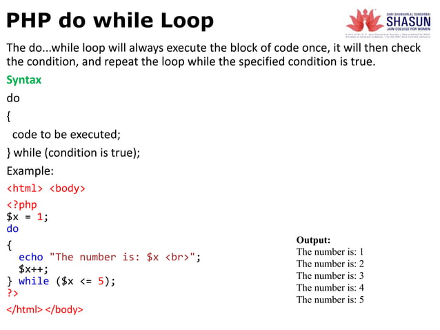 PHP CONDITIONAL STATEMENTS AND LOOPING.ppt | Web Development | Internet