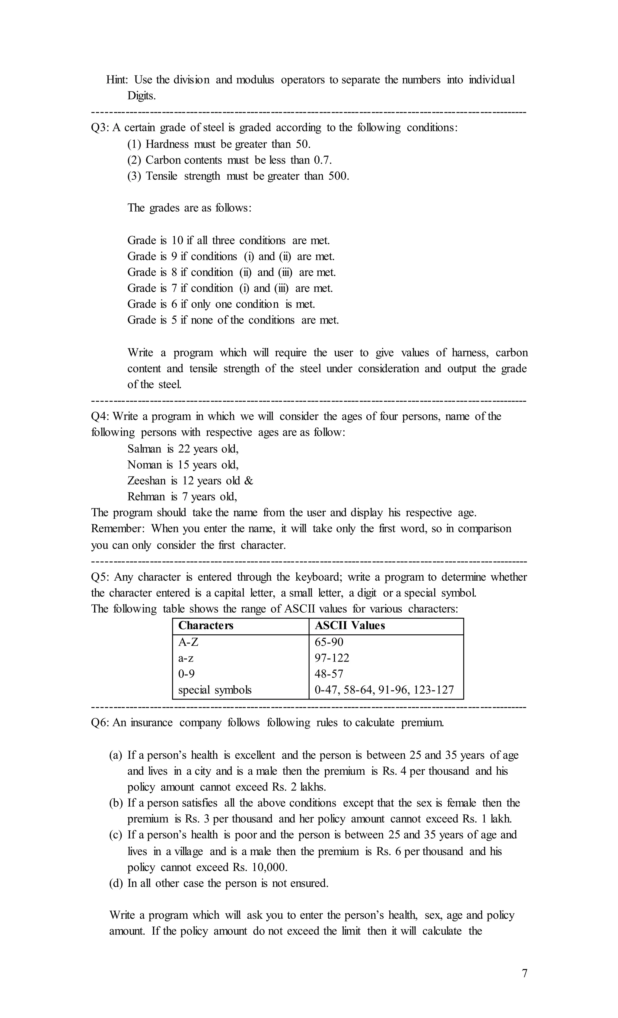 Conditional structure | DOCX