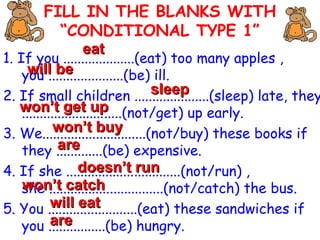 Conditionals type 0-1-2 | PPT