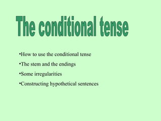 Conditional Tense | PPT