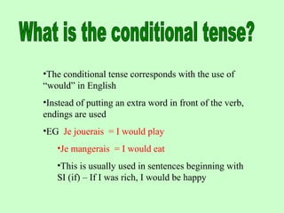 Conditional Tense | PPT