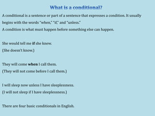 Conditional tense | PPTX