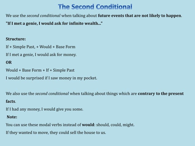 Conditional tense | PPT