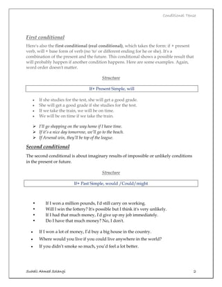 Conditional tense by suhail ahmed solangi | PDF | Programming Languages ...