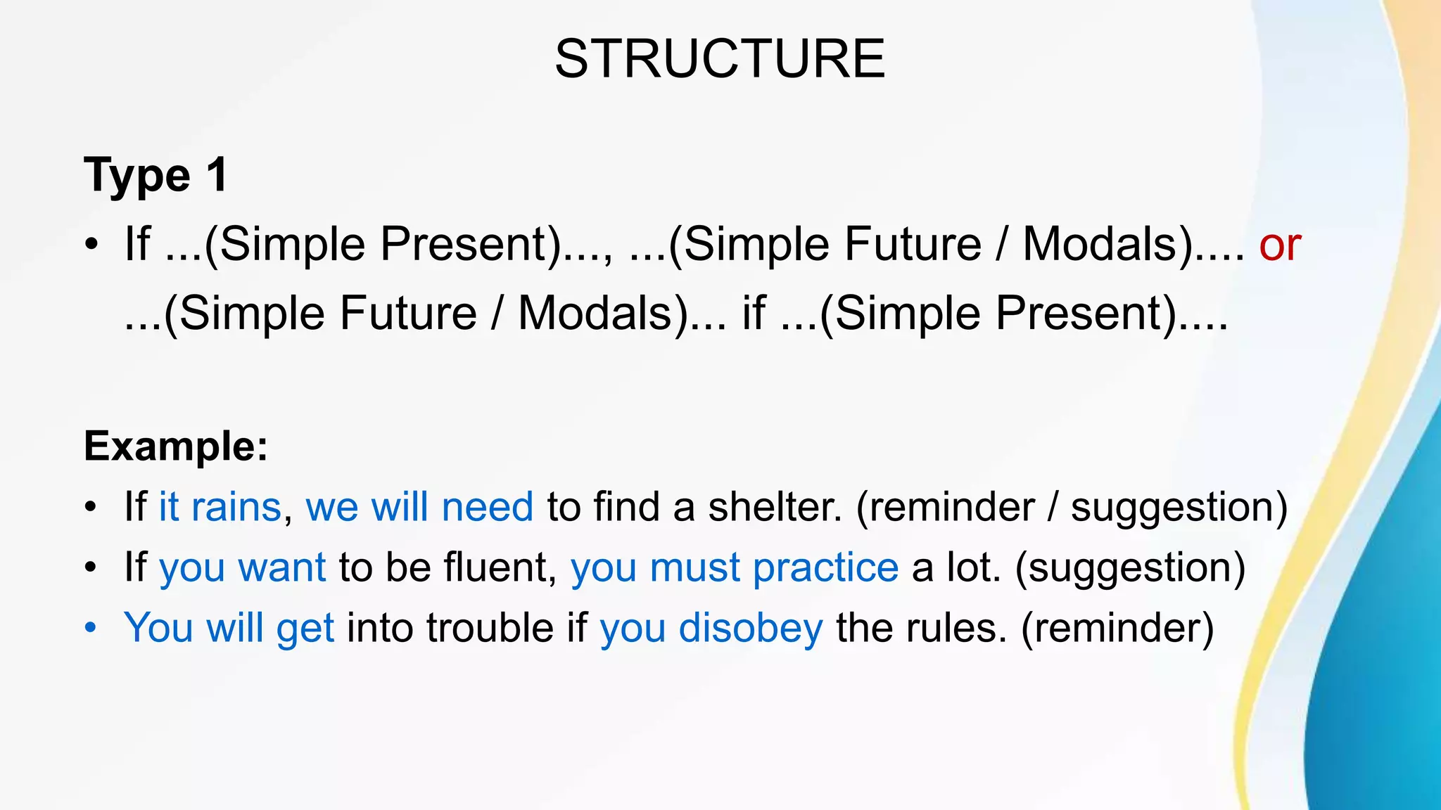 Conditional type 0 and 1 | PPTX