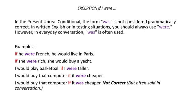 Conditional sentences - Type 2 | PPT