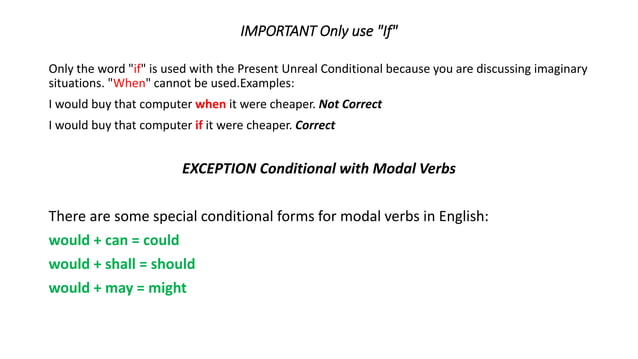 Conditional sentences - Type 2 | PPTX