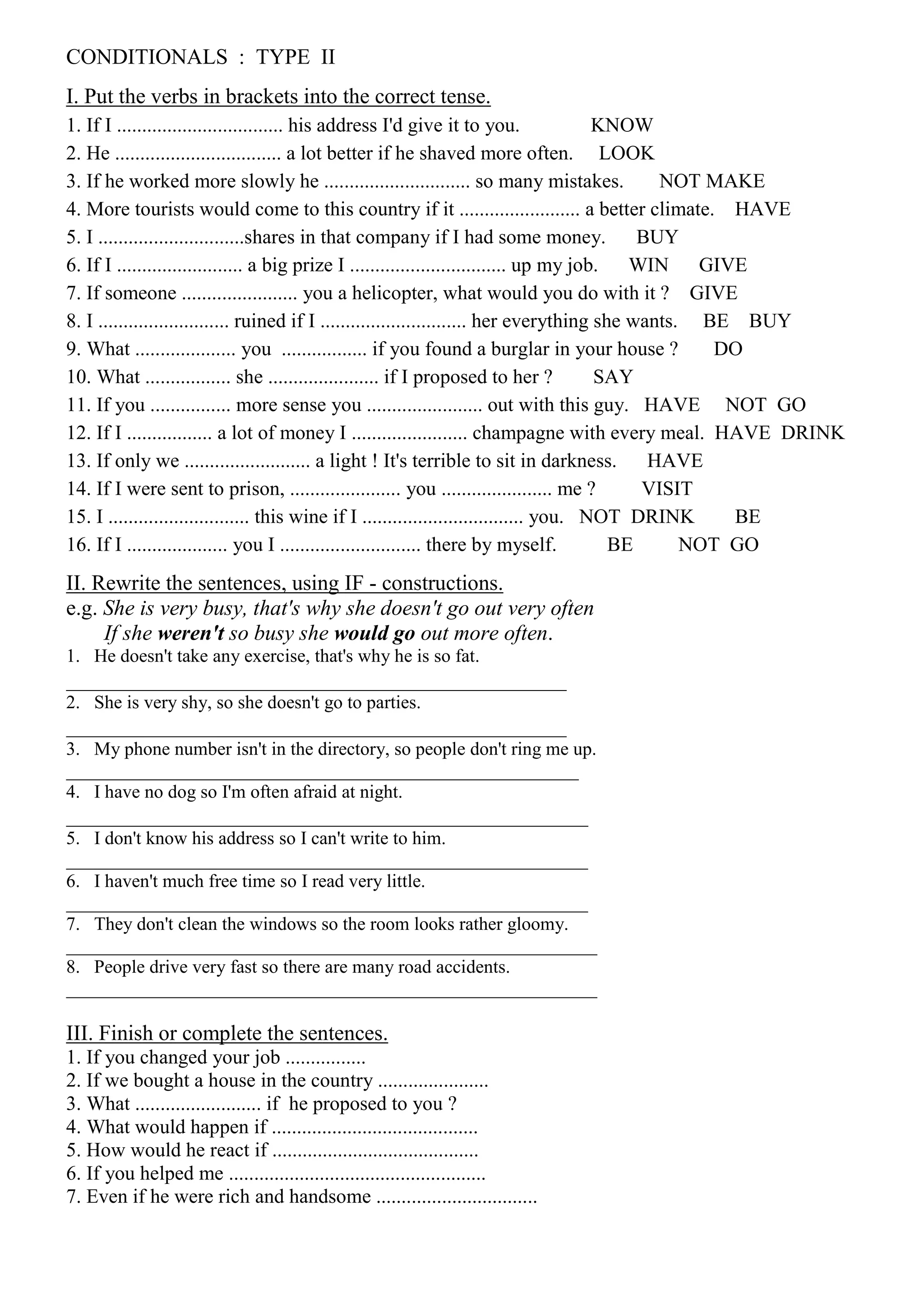 Conditional type ii | PDF