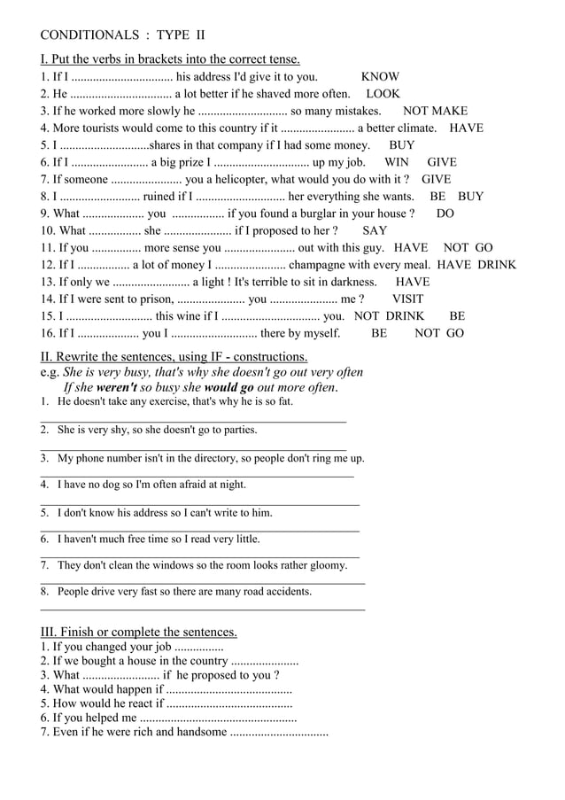 Conditional type ii | PDF