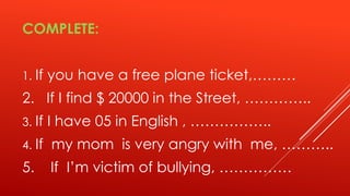 Conditional zero 2015 | PPTX