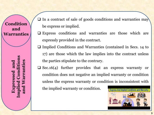 Condition and warranties.. | PPTX | Law