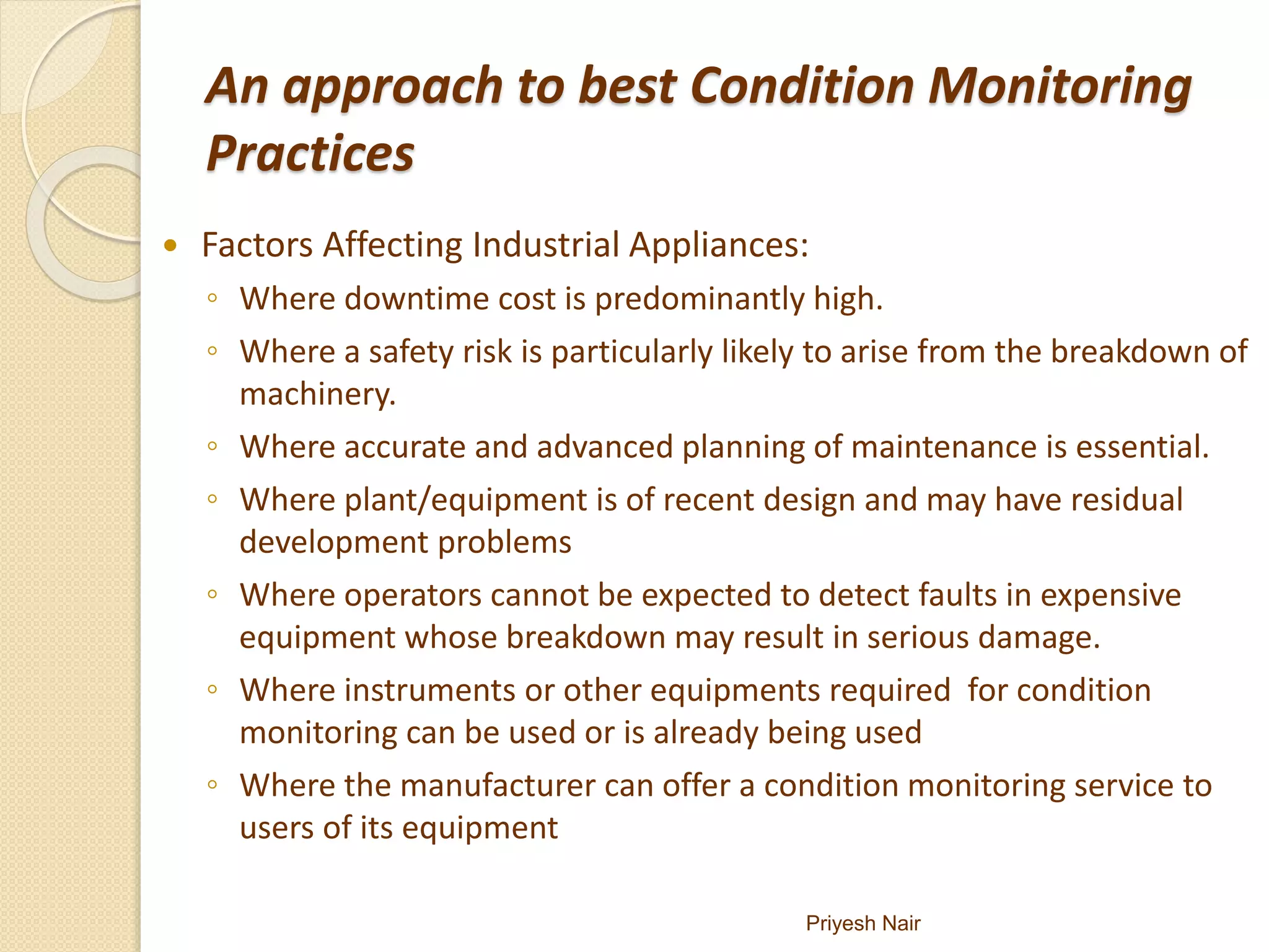 Condition based maintenance strategy | PPT