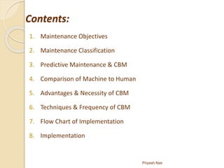 Condition based maintenance strategy | PPTX