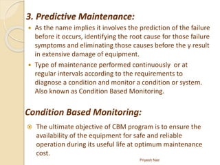 Condition based maintenance strategy | PPTX