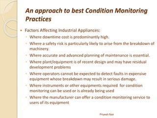 Condition based maintenance strategy | PPTX