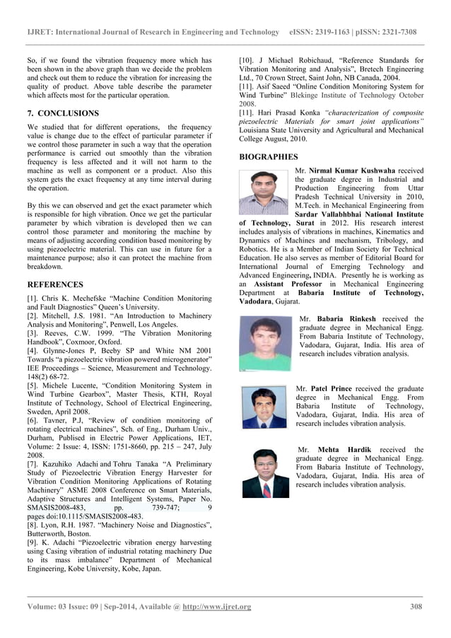 Condition Based Monitoring Of Rotating Machines Using Piezoelectric Material Pdf