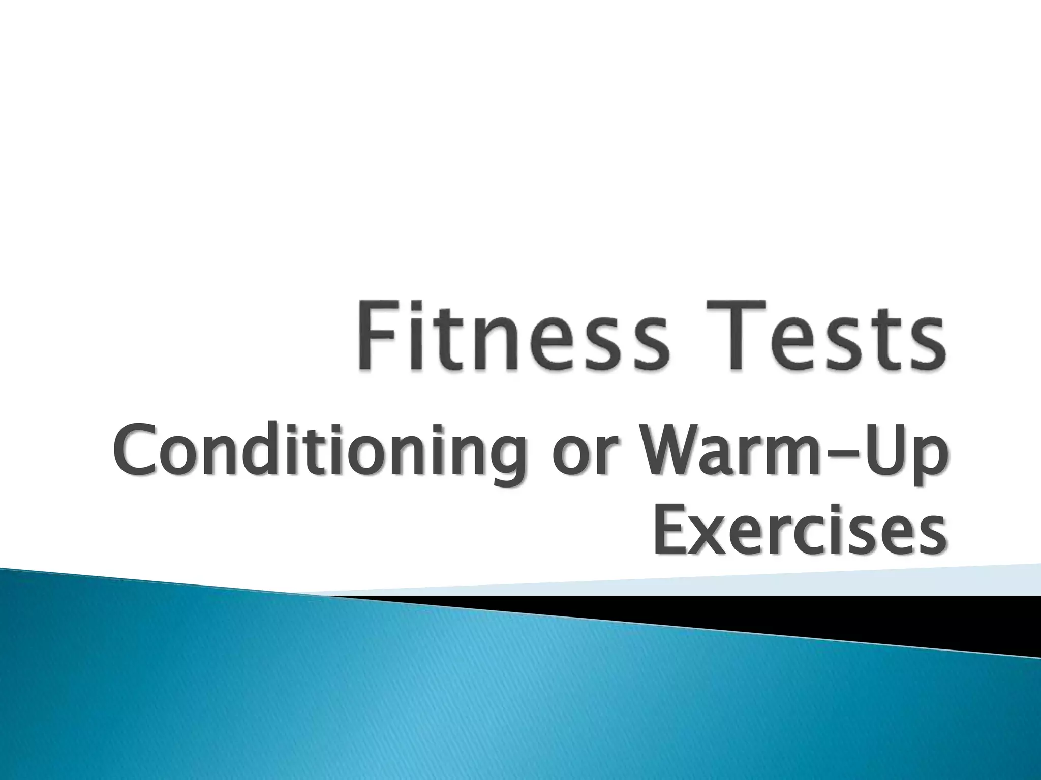 PHYSICAL EDUCATION (Conditioning or Warm-Up Exercises) | PPTX