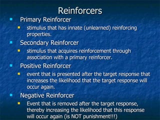 Conditioning And Learning Lecture | PPT