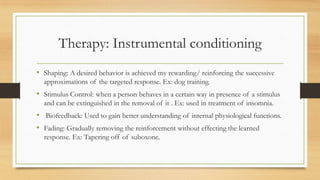 Conditioning and learning | PPTX