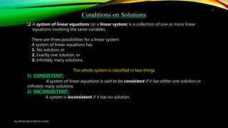 Condition (linear algebra) | PPT