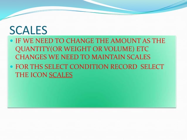 Condition master record | PPTX