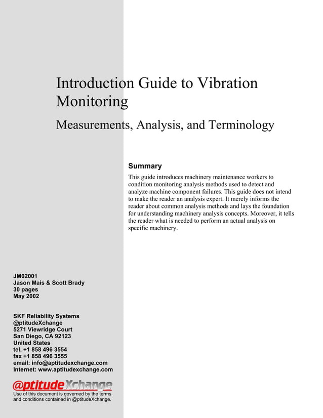 Condition monitoring | PDF