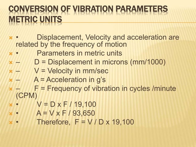 Condition monitoring of rotary machines | PPTX | Physics | Science