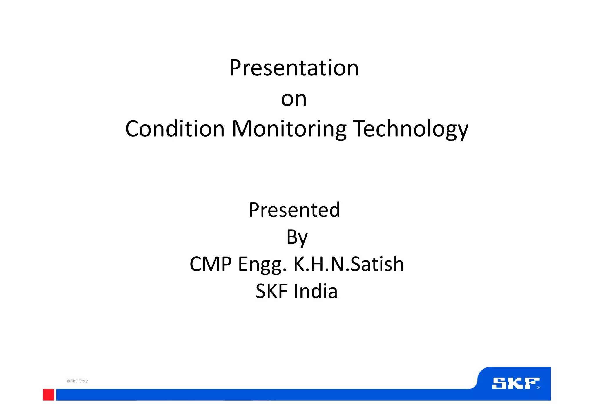 Condition monitoring presentation | PDF