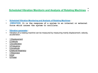 Condition monitoring & vibration analysis | PPT