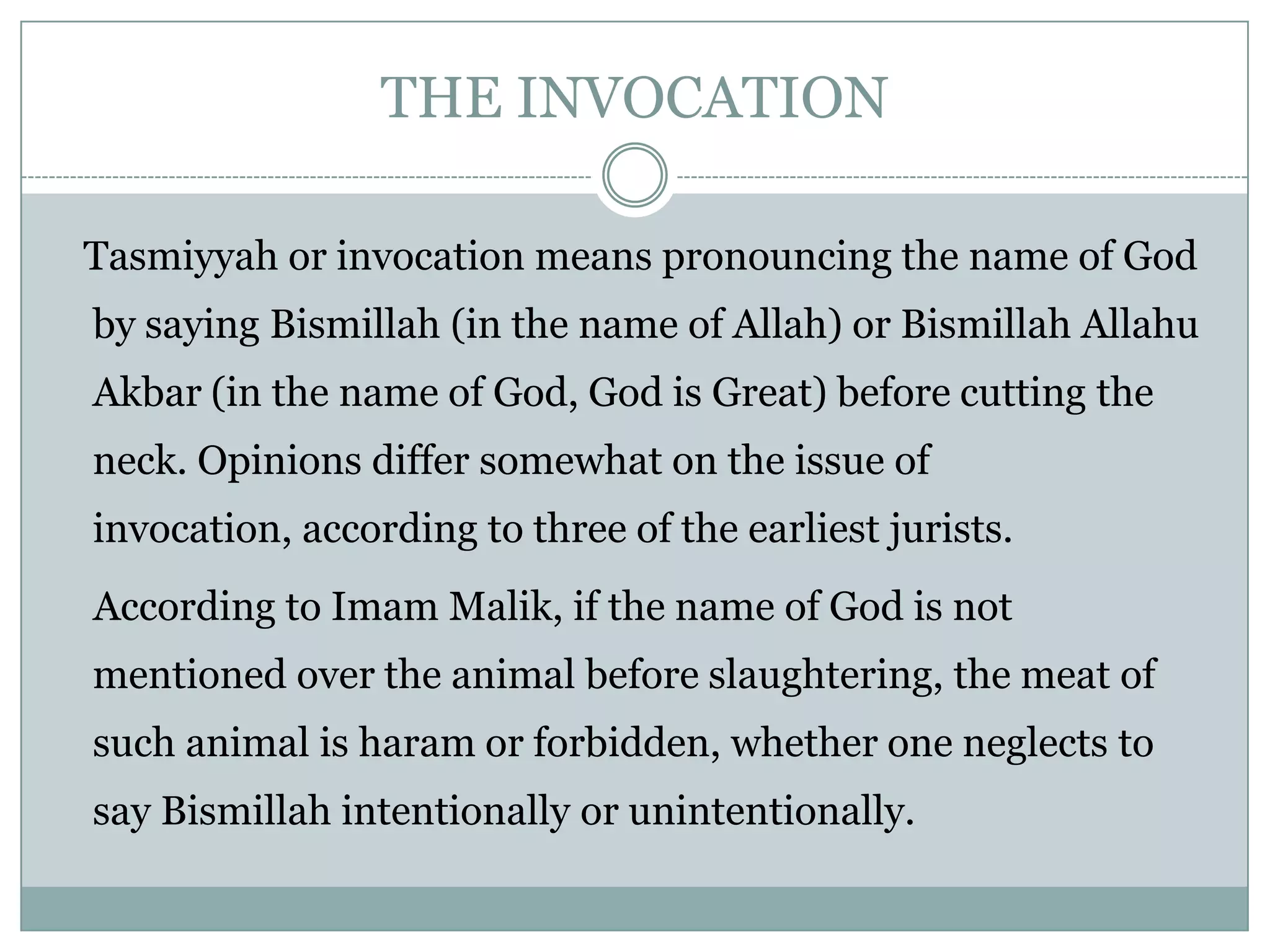 Conditions and method of halal slaughtering | PPTX