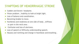 CONDITIONS AND TREATMENTS OF STROKE.pptx