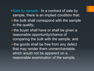 Conditions and warranties | PPTX