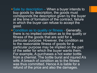 Conditions and warranties | PPTX
