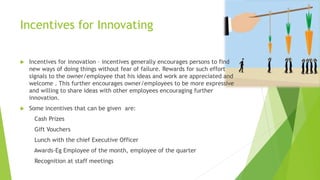 Conditions for Effective Innovation on the Micro Level | PPTX