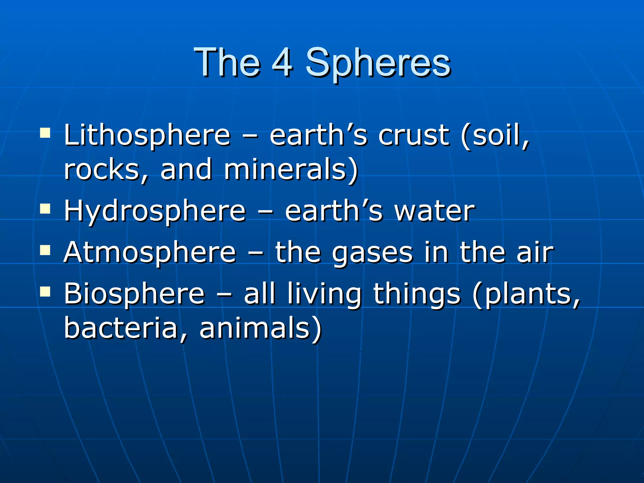 4 Conditions For Life On Earth | PPT