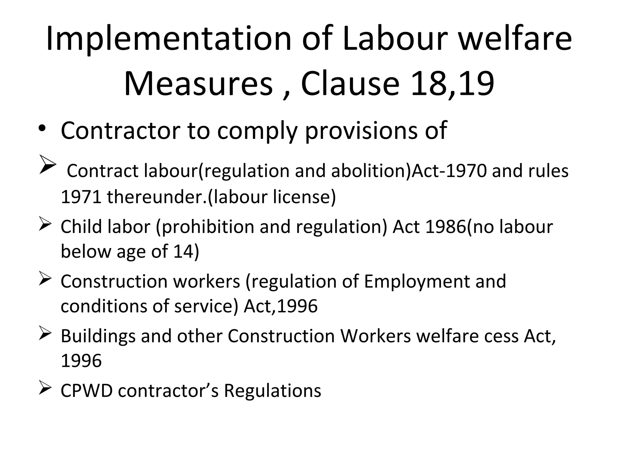 Conditions of CPWD contract in INDIA | PPT