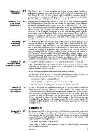 CONDITIONS OF CONTRACT FOR WORKS OF CIVIL ENGINEERING CONSTRUCTION | PDF