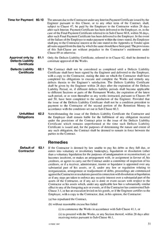 CONDITIONS OF CONTRACT FOR WORKS OF CIVIL ENGINEERING CONSTRUCTION | PDF