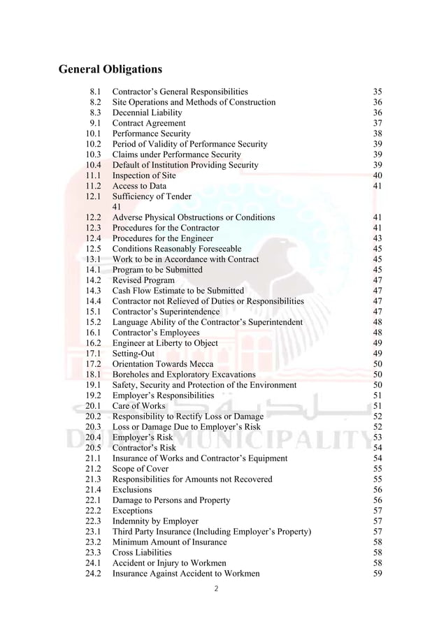 Conditions+of+contract+for+works+of+civil+engineering+construction | PDF