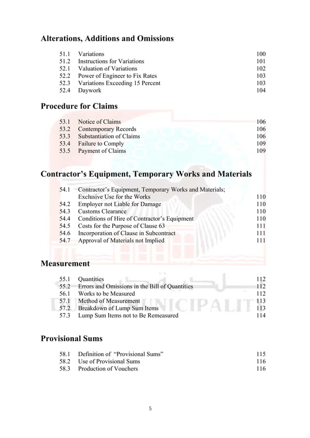 Conditions+of+contract+for+works+of+civil+engineering+construction | PDF