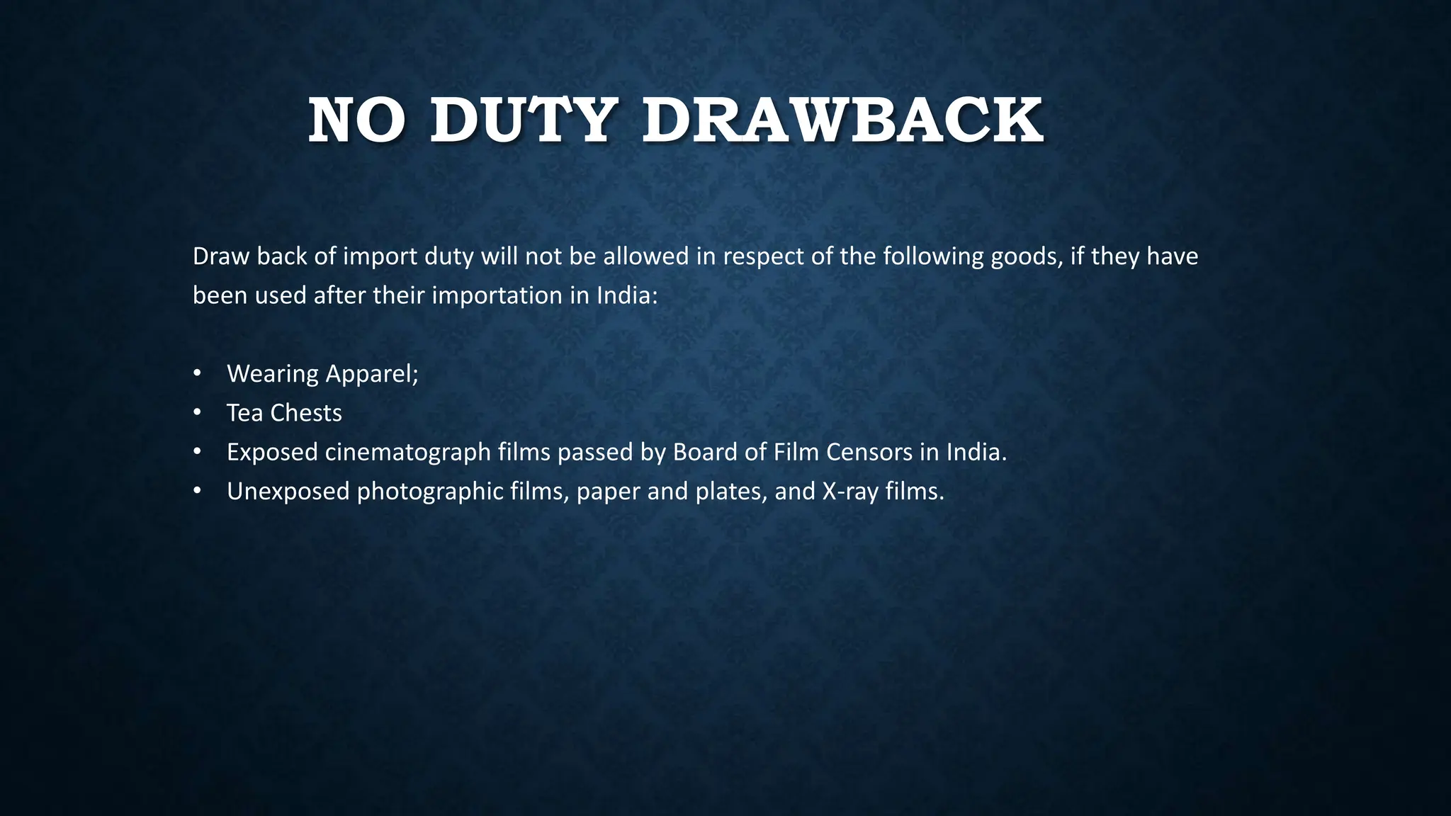 Conditions of duty drawback.pptx