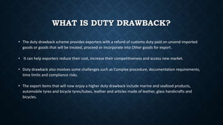 Conditions of duty drawback.pptx