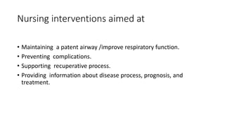 Conditions of the Respiratory system & Nursing care plan.pptx